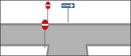 Anfang und Ende einer Einbahnstraße erkennen – stvo2Go