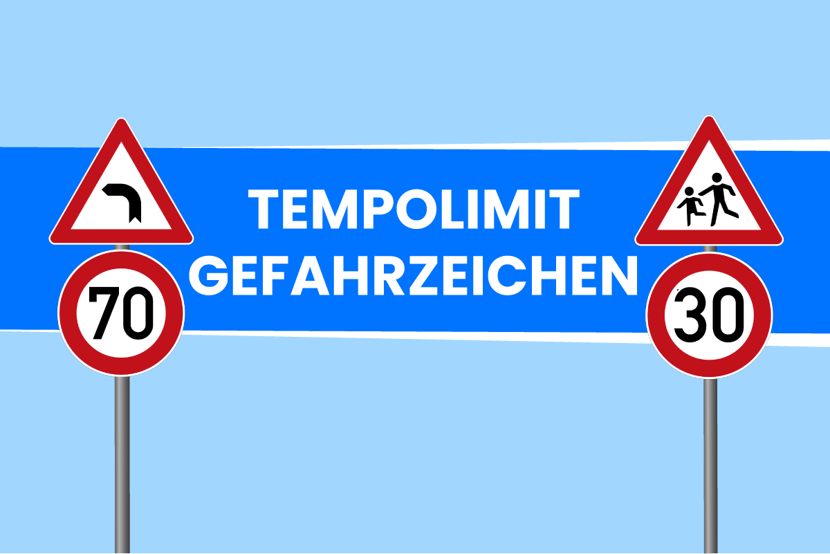 Geschwindigkeits­beschränkungen mit Gefahrzeichen im Überblick – stvo2Go