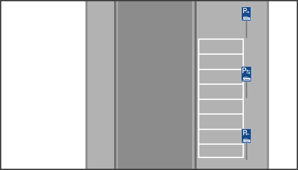 Zeichen 315: Vorgeschriebene Aufstellungsarten im Überblick – stvo2Go