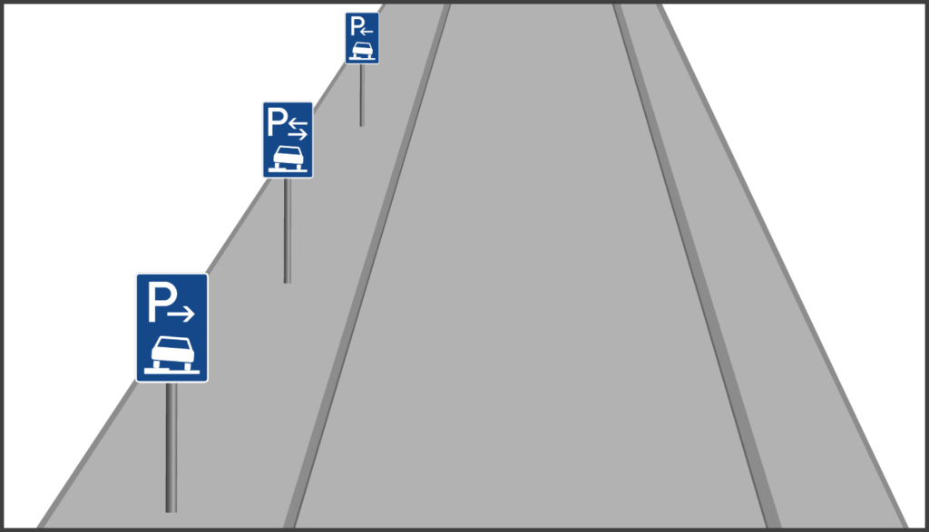 Erlaubtes Parken auf Gehwegen: Vorgeschriebene Aufstellungsarten im ...