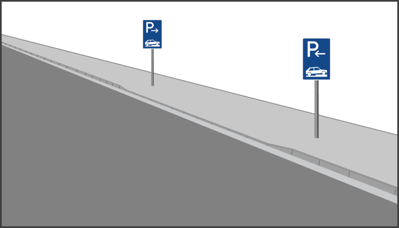 Zeichen 315: Vorgeschriebene Aufstellungsarten im Überblick – stvo2Go