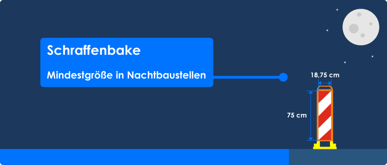 Leitbaken richtig aufstellen: Abmessungen, Abstand & mehr [RSA 21 & ASR A5.2 22] – stvo2Go