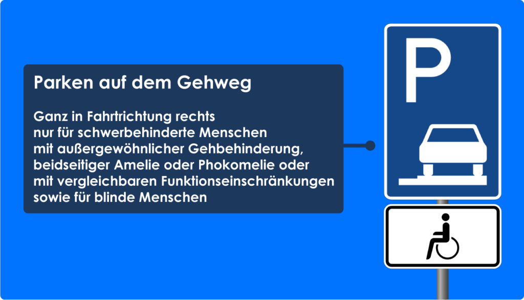 Parken Mit Behinderung Gehweg