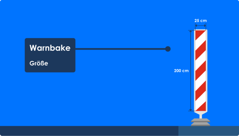 Leitbaken richtig aufstellen: Abmessungen, Abstand & mehr [RSA 21 & ASR A5.2 22] – stvo2Go