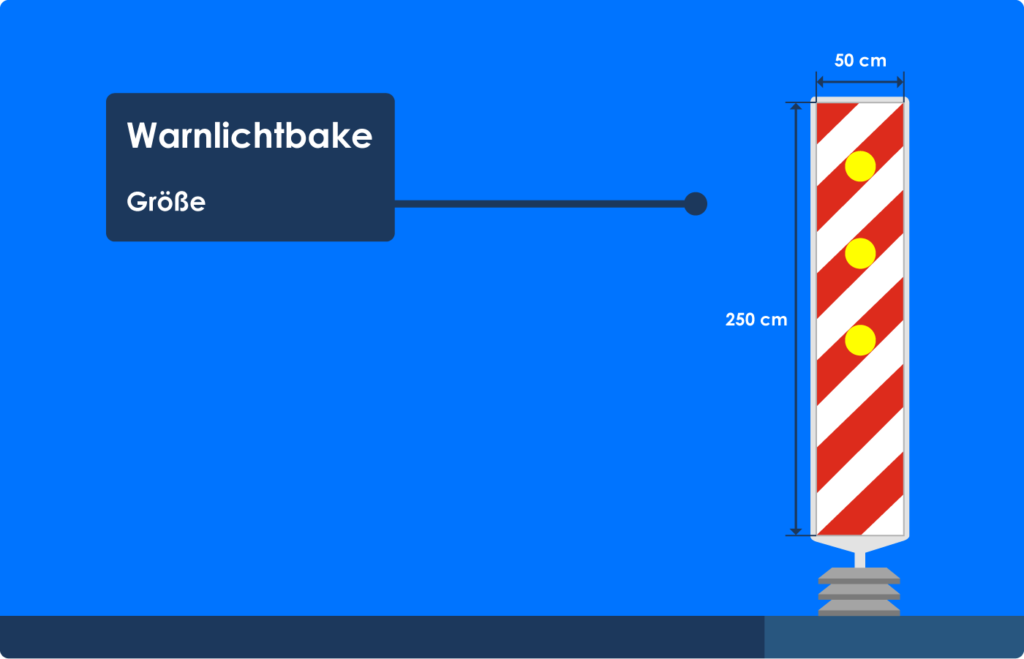 Leitbaken richtig aufstellen: Abmessungen, Abstand & mehr [RSA 21 & ASR A5.2 22] – stvo2Go