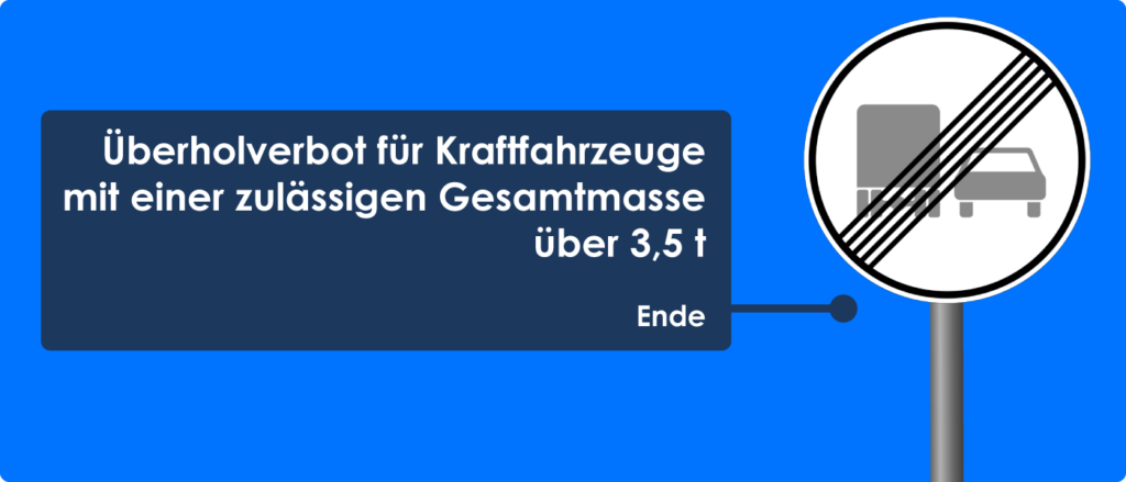 Verkehrszeichen Überholverbote Überblick: Pkw, Lkw & Fahrrad – stvo2Go