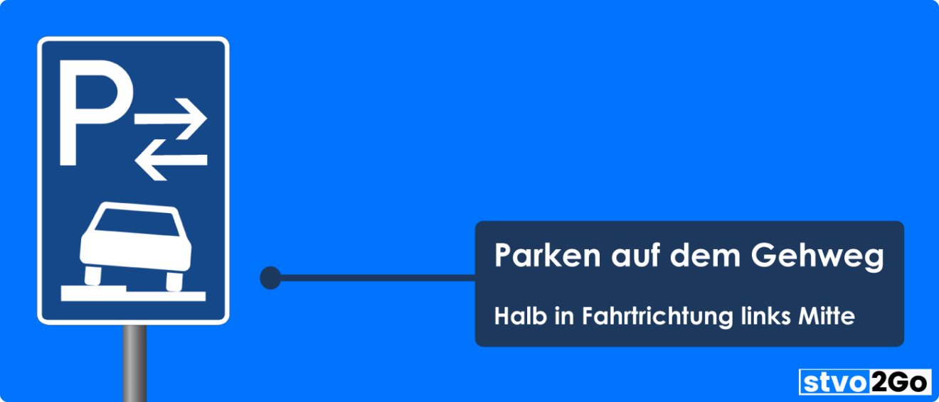Zeichen 315 “Parken auf Gehwegen”: Bedeutung erklärt – stvo2Go