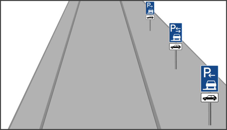 Zeichen 315: Parken auf Gehwegen mit Zusatzzeichen – stvo2Go