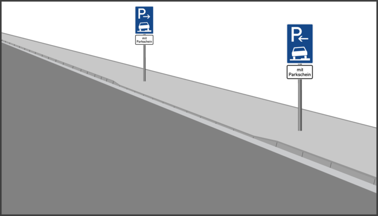 Zeichen 315: Parken auf Gehwegen mit Zusatzzeichen – stvo2Go